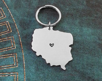 Country keychain | Etsy