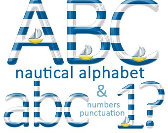 Nautical alphabet | Etsy