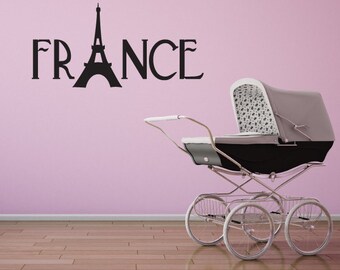 French wall decal | Etsy