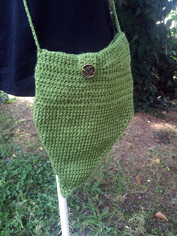 Boho Crochet purse Fairy Leaf Purse Handmade by PixiesFairies