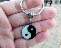 Popular items for yin yang keychain on Etsy
