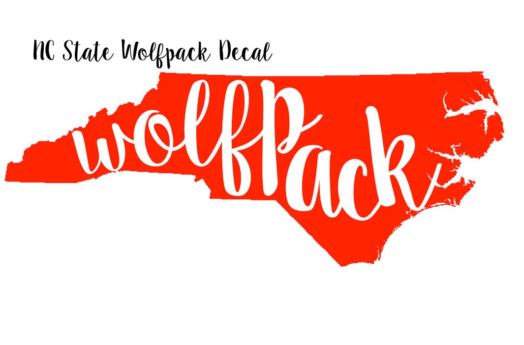 Nc State Wolfpack Decal 6 Inches Red By Accentsbyashleyhaze