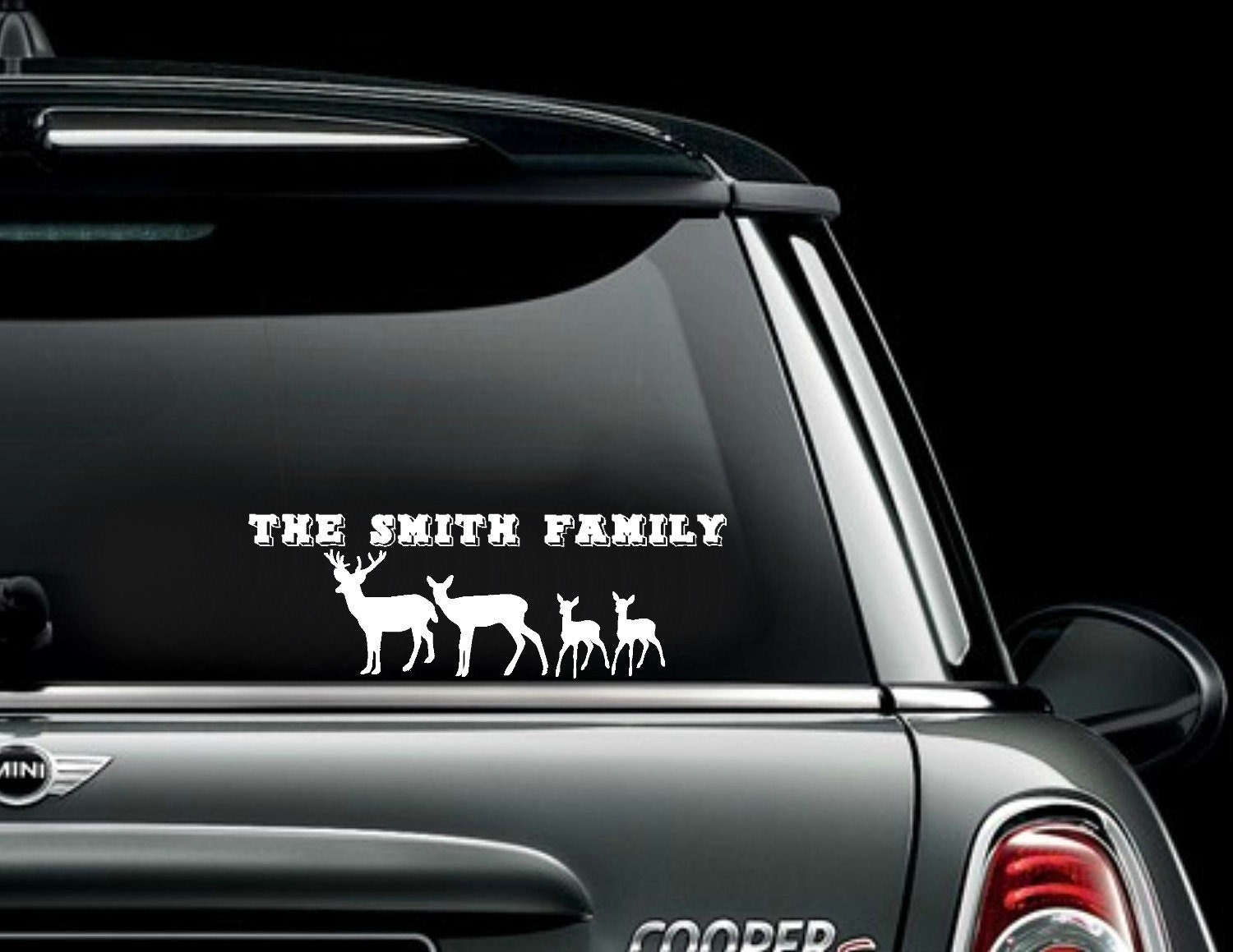 Deer Family Car Decal Deer Car Decal Deer Window Decal