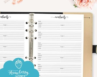 Filofax insert | Etsy