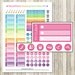 Fitness printable planner stickers / gym stickers for Erin