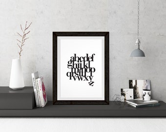 Oh Hello Poster Printable Wall Art Typographic Art Instant
