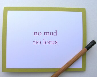 No mud no lotus | Etsy