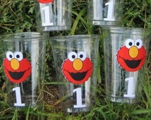 Popular items for elmo party cups on Etsy