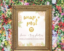 Popular items for custom hashtag sign on Etsy