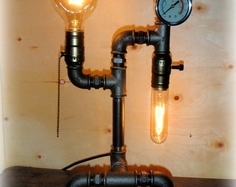 Iron pipe lamp | Etsy