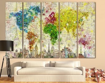 Extra large map | Etsy