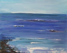 Unique seascape abstract related items | Etsy