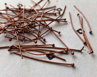 Items similar to 6 vintage copper pins on Etsy
