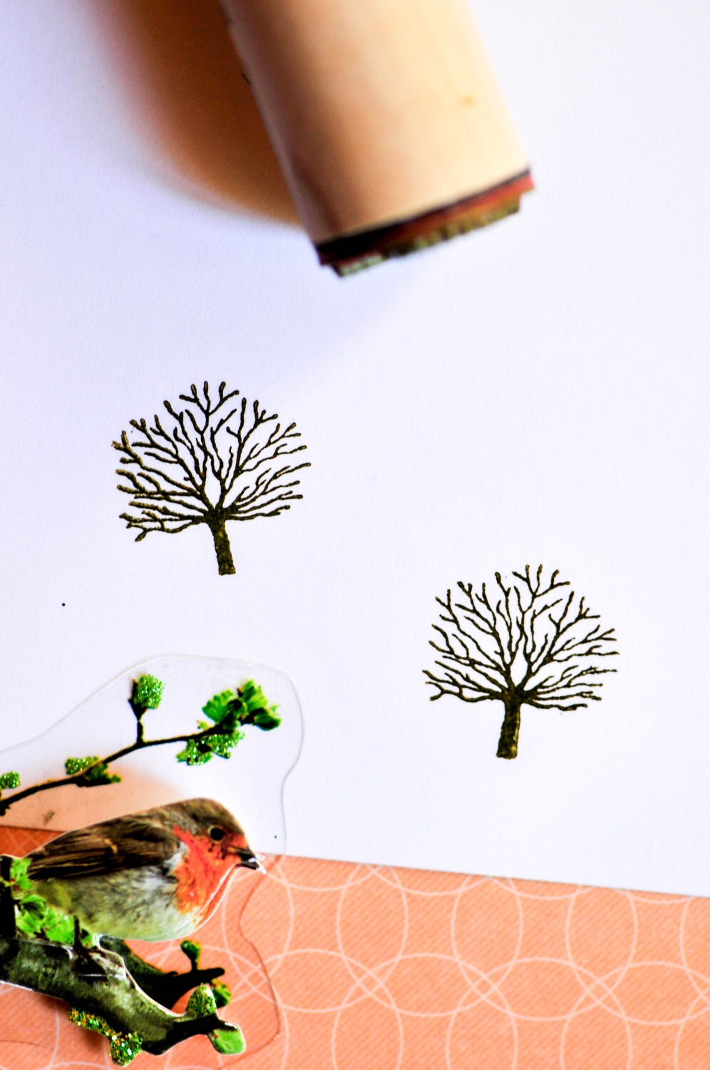 Bare Tree Rubber Stamp