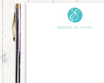 personalized notePAD SIMPLY CLASSIC MONOGRAM by naomilynn