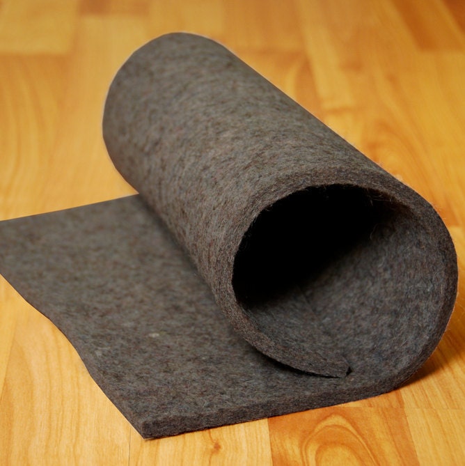 F3 Natural Gray Industrial Wool Felt High Density by TheFeltStore