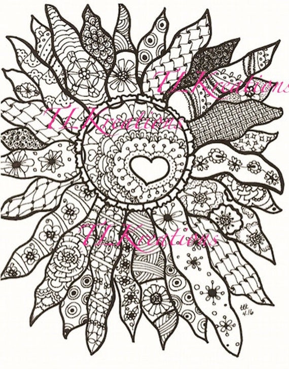Sun Zentangle
