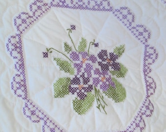 Cross stitch blanket | Etsy