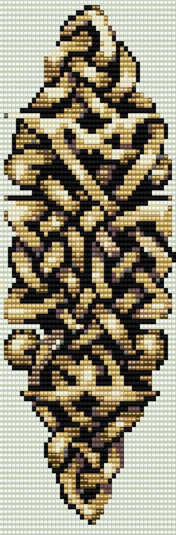 Celtic Knot Loom Or Peyote Bracelet Beading Pattern for