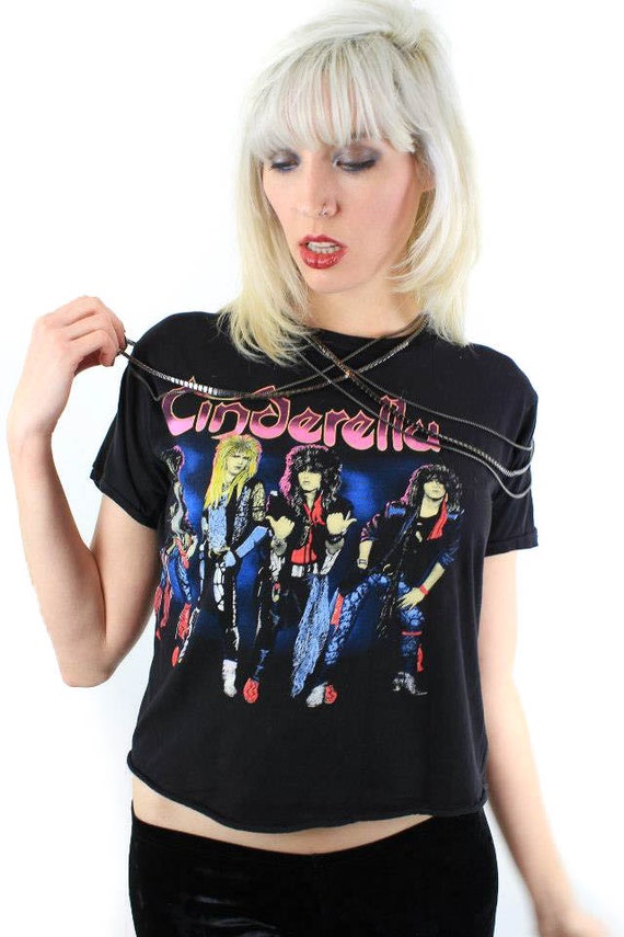 Vintage Cinderella Tee 80s Shirt Rock n Roll Band tee 80s Glam