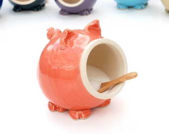 Ceramic salt pig | Etsy