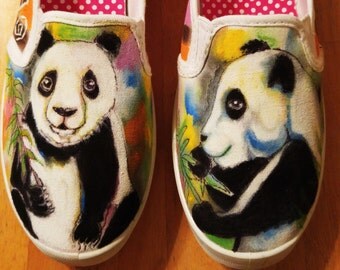 Panda shoes | Etsy
