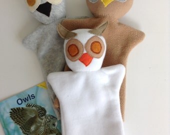 Owl hand puppet | Etsy