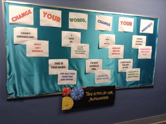 Positive Self-Talk Bulletin Board