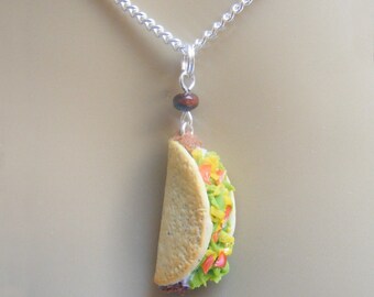 Taco necklace | Etsy