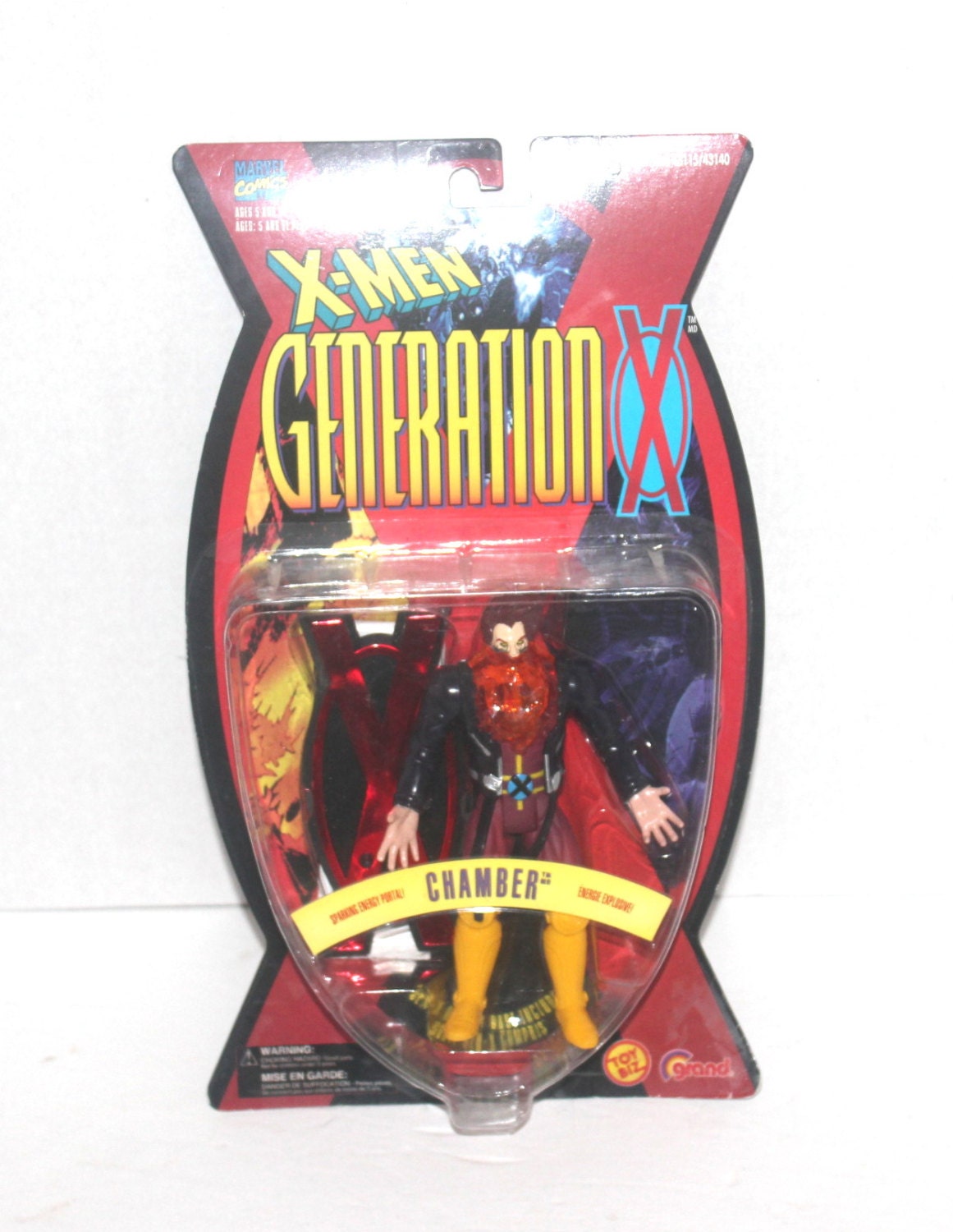 X-Men: Generation X, Chamber Action Figure, Marvel Comics, 1996 Toy Biz ...