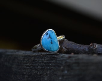 Red Alunite Ring Red Gemstone Ring Beaded by MeSheDesignsLLC