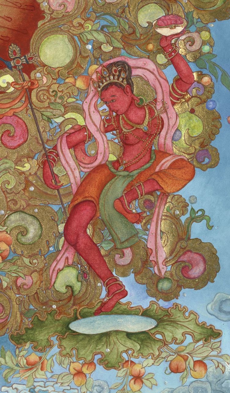 The Red Dakini who Dances in Mahakala's Heart