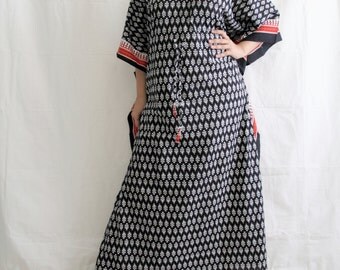 Cotton maxi dress | Etsy