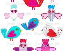Popular items for clip art birds on Etsy