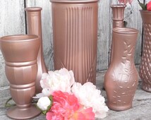 Popular items for rose gold vases on Etsy