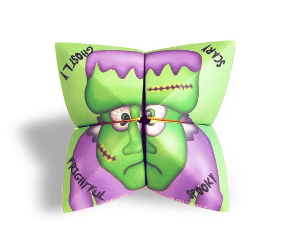 Digital Halloween cootie catcher / Halloween card / fortune teller ...