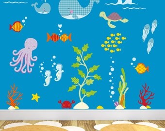 Ocean wall decal | Etsy