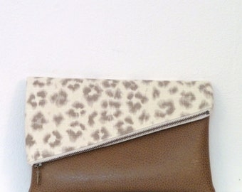 Leopard print clutch | Etsy