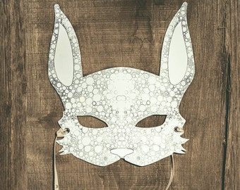 White rabbit mask | Etsy