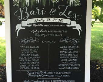 Chalkboard program | Etsy