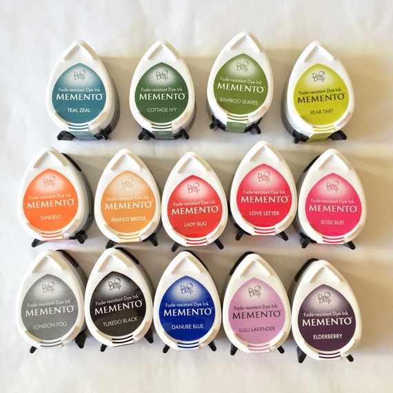 Dew Drop Memento mini ink pads fast drying ink lots of
