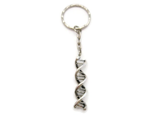 DNA Keychain Science Keychain Double Helix Keychain Biology