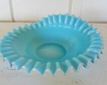 Popular items for blue milk glass on Etsy