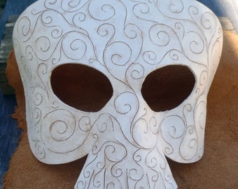 Leather skull mask | Etsy