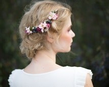 Unique flower hair wreath related items | Etsy