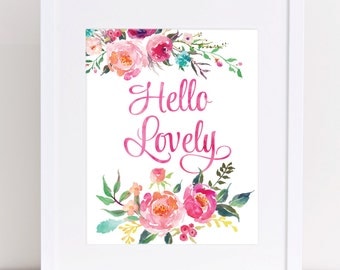 Hello lovely | Etsy