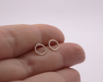 Open circle studs | Etsy