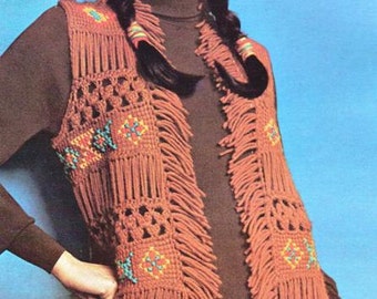 Crochet Diamond Lace Vest Pattern Summer by SassyloveCrochet