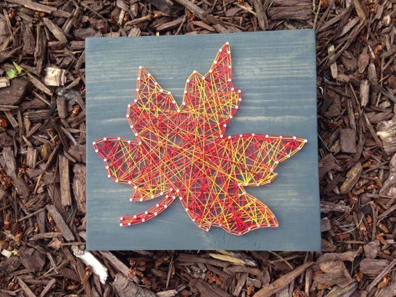 MADE TO ORDER Fall Leaf String Art Fall Decor