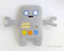 Popular items for robot plush on Etsy